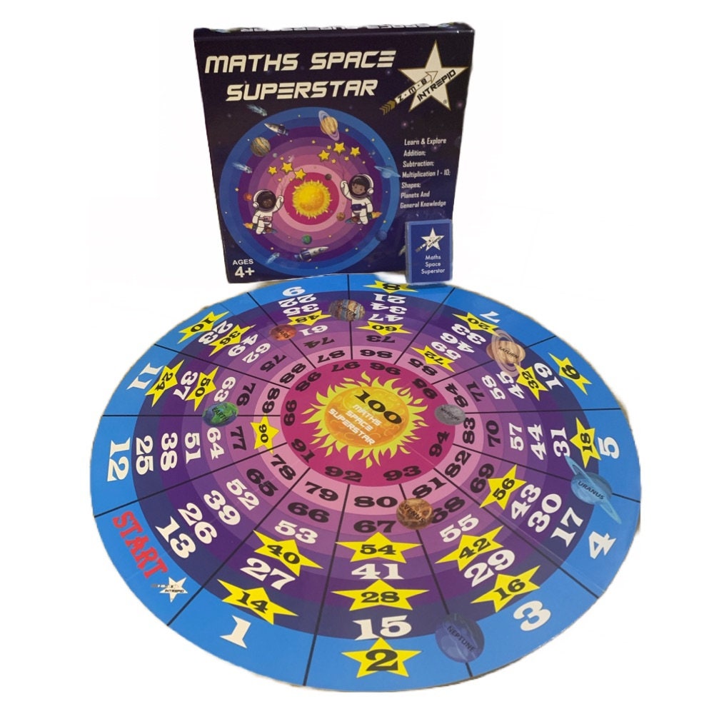 Educational Game Maths Space Superstar - Etsy