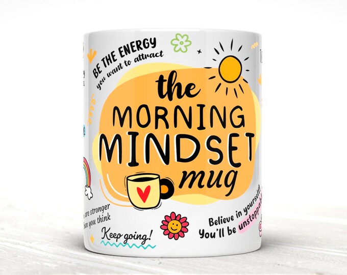 Personalised Positive Mindset Mug Mental Health Awareness Gift Daily ...