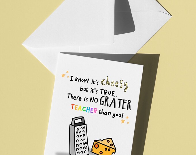 Personalised A6 Teacher Appreciation Card, Teachers Card, Personalised ...