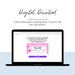 Pub Golf Scorecard Template Pink | Digital Download | Customisable ...