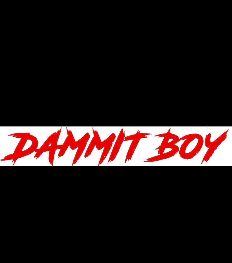 Dammit Boy Decal - Etsy