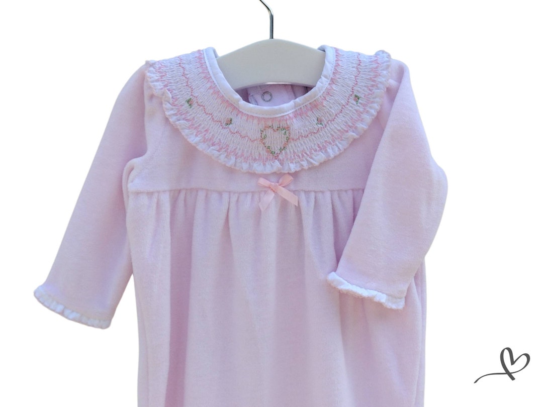 Newborn Baby Girl Pink Sleepsuit-baby Shower Gift-coming Home Outfit ...