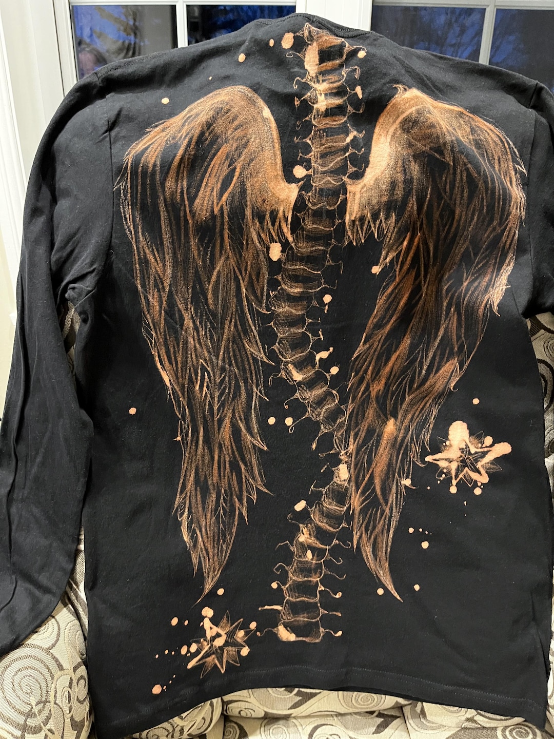 Angel Bleach – Spine & Wings Design – Anatomical – Gothic Celestial ...