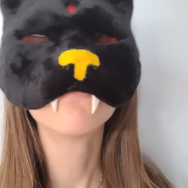 Black Cat Therian Mask - Etsy