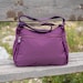 Purple Messenger Bag, Water Residence Bag, Crossbody Bag, Purse, Women ...