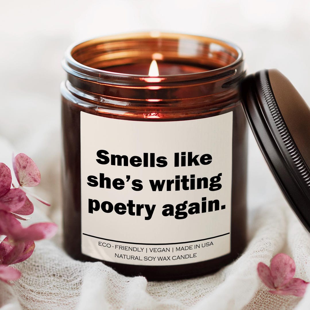 Smells Like She is Writing Poetry Again Candle, Soy Wax Candle - Etsy