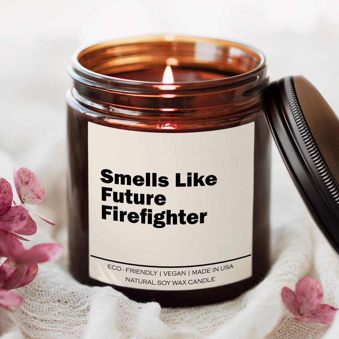 Smells Like Future Firefighter Candle, Soy Wax Candle - Etsy