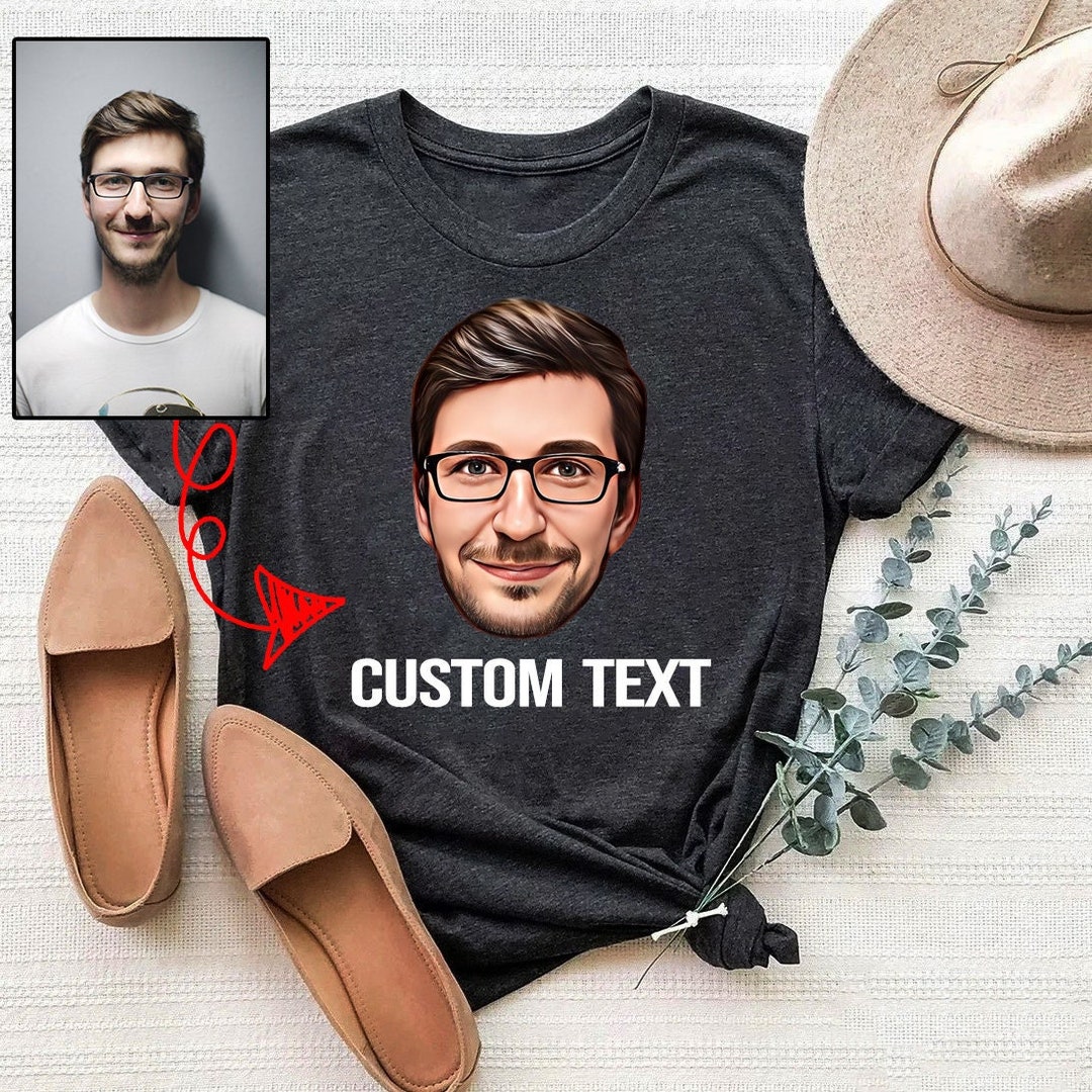 Custom Caricature Shirt, Personalized T-shirts Caricature Face Shirt ...