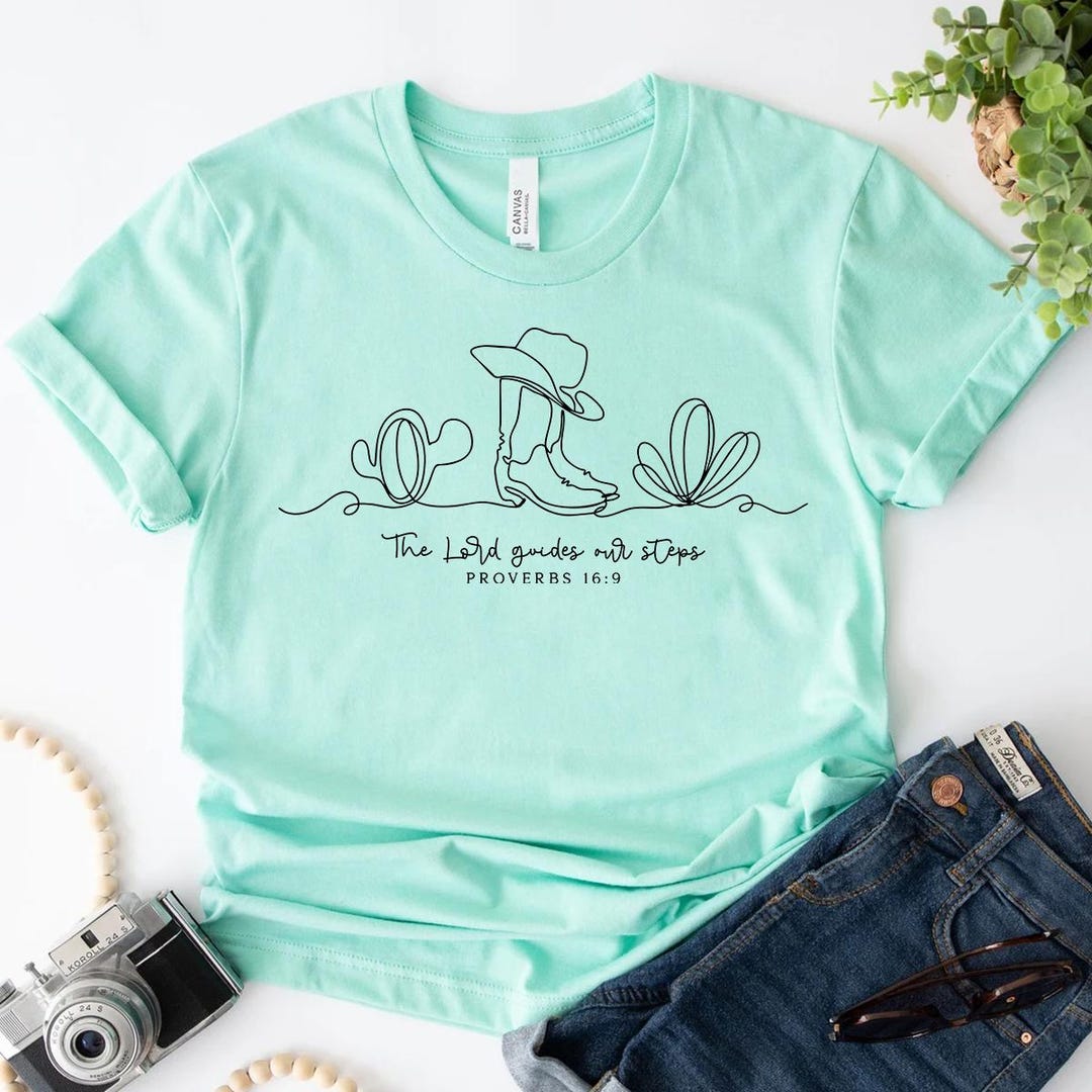 The Lord Guides Our Steps Shirt - Etsy