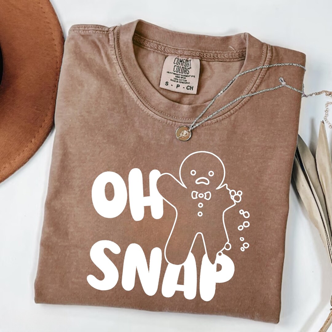 Oh Snap Gingerbread Shirt Funny Christmas Shirt Gingerbread Man Tshirt ...