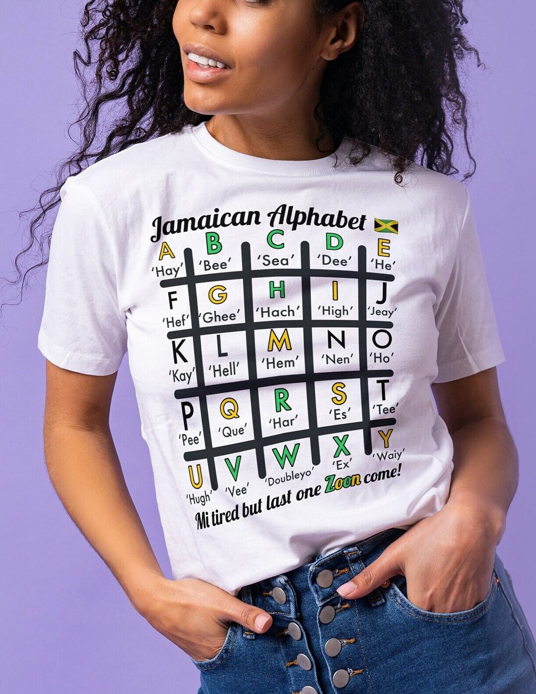 Jamaican Alphabet Gift Caribbean Gifts for Her Jamaica T Shirt Gifts ...