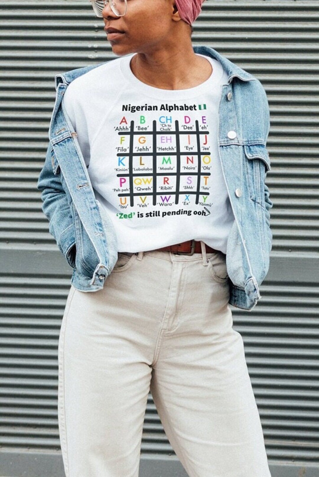 Nigerian Alphabet Unisex Cotton Nigeria Gift T Shirt Culture Igbo ...