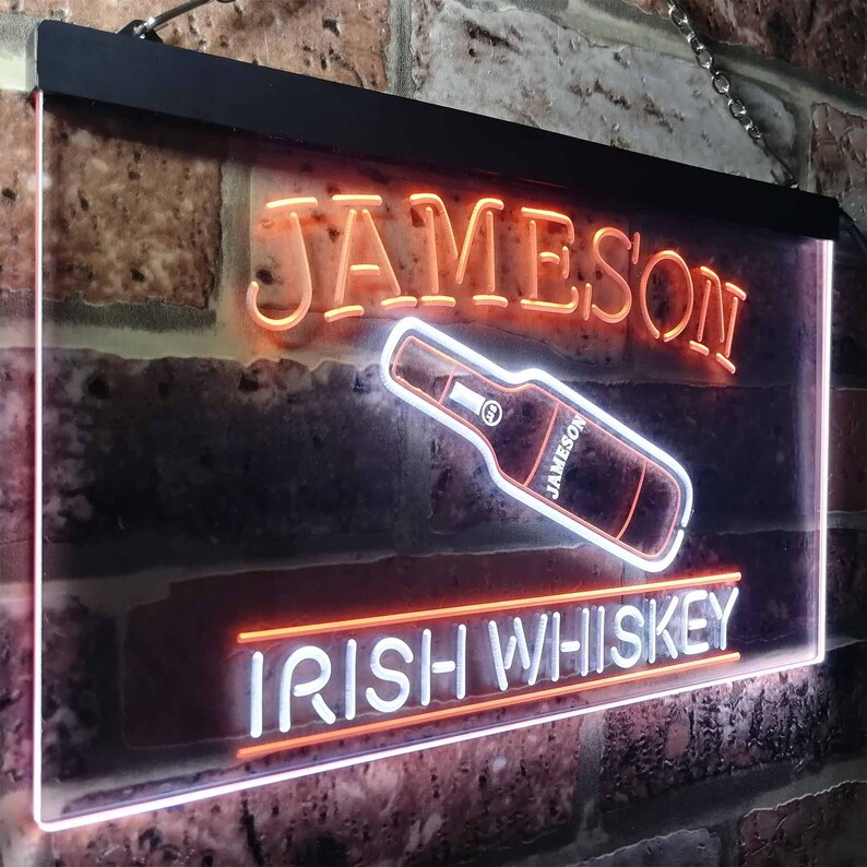 Jameson Irish Whiskey Bar LED Neon Sign Light Beer Bar Wall - Etsy