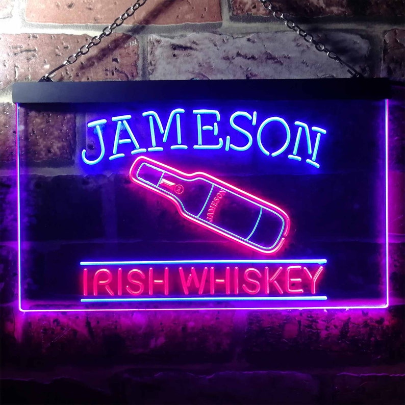 Jameson Irish Whiskey Bar LED Neon Sign Light Beer Bar Wall - Etsy