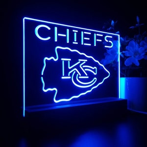 Kansas City Chiefs Personalized Night Light LED Neon Sign - Etsy