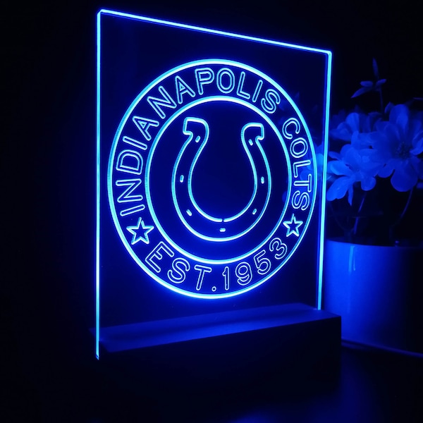 Indianapolis Colts Neon Bar Sign - Etsy
