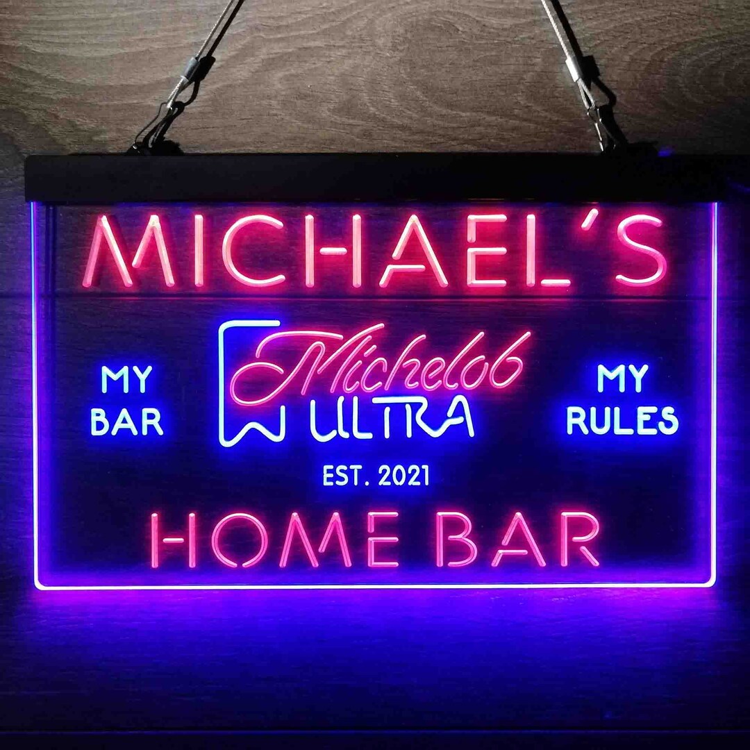 Custom Michelob Bar LED Neon Sign Light Custom Beer Tavern - Etsy