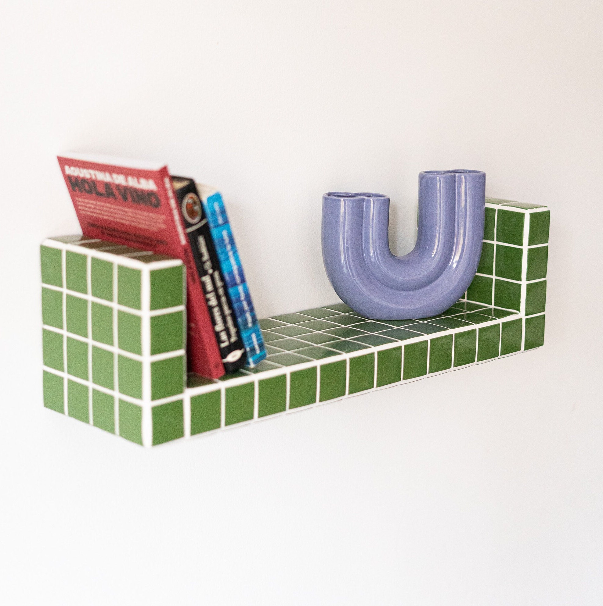 Modern Floating Tile Shelf -custom Crafted Ceramic Tile Shelf ...