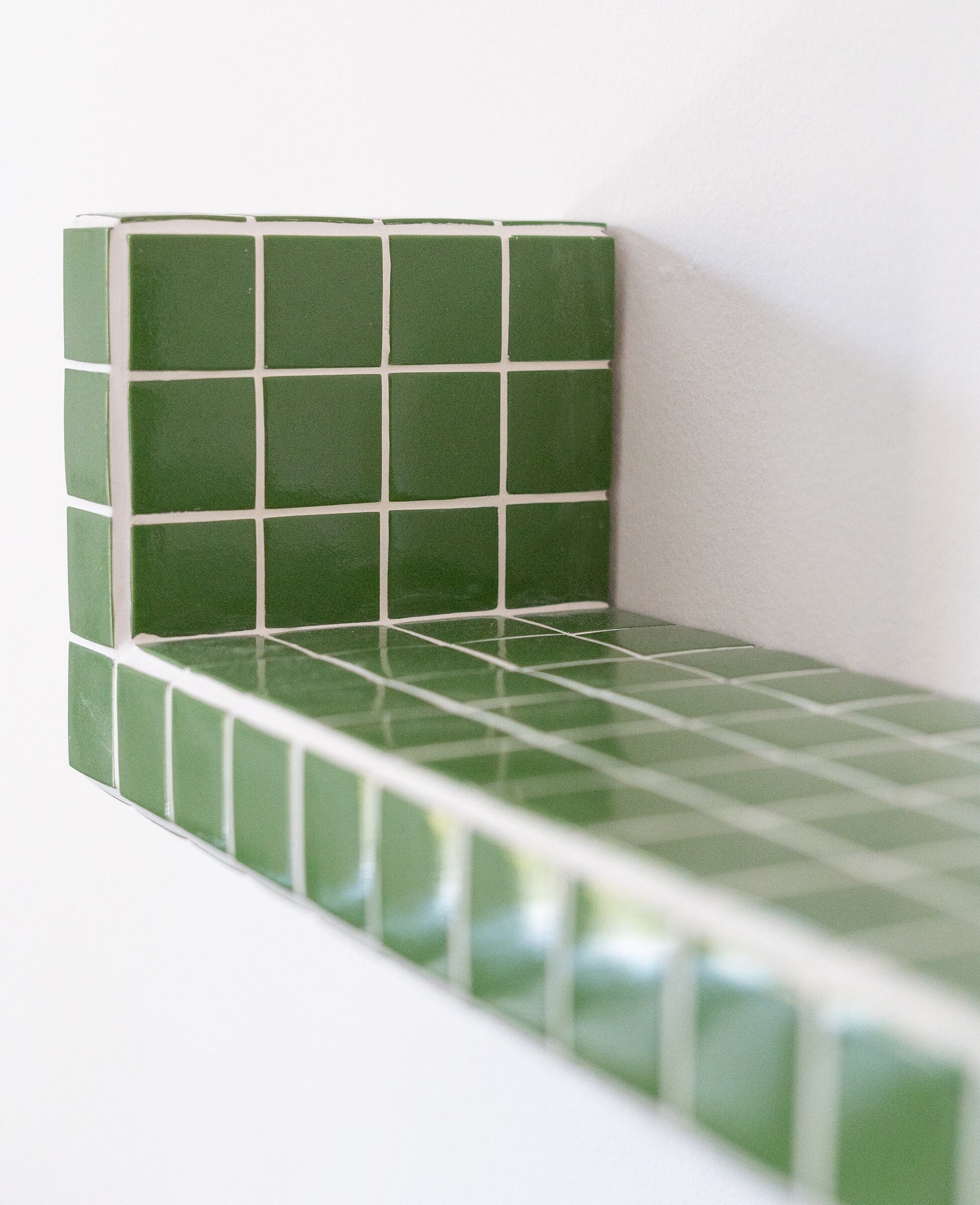 Modern Floating Tile Shelf -custom Crafted Ceramic Tile Shelf ...