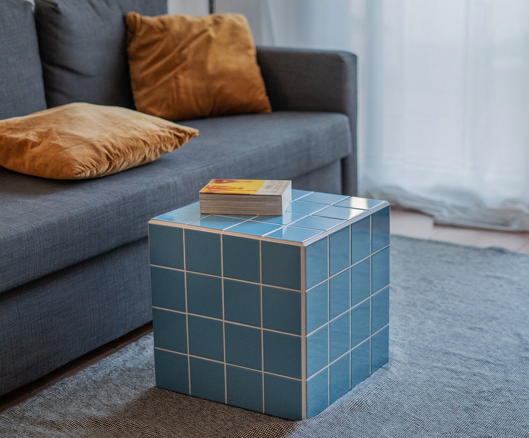 Ceramic Tile Cube, Versatile Side Table, Coffee Table, Multi-functional Table - Etsy
