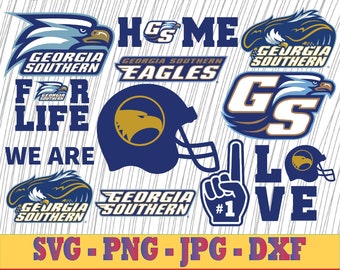 Georgia Southern Eagles Svg - Etsy