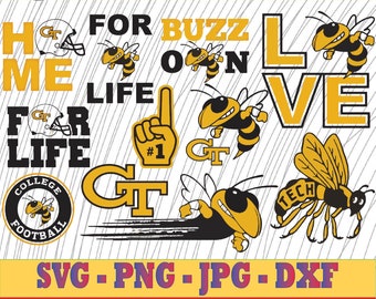 Georgia Tech Logo Svg - Etsy