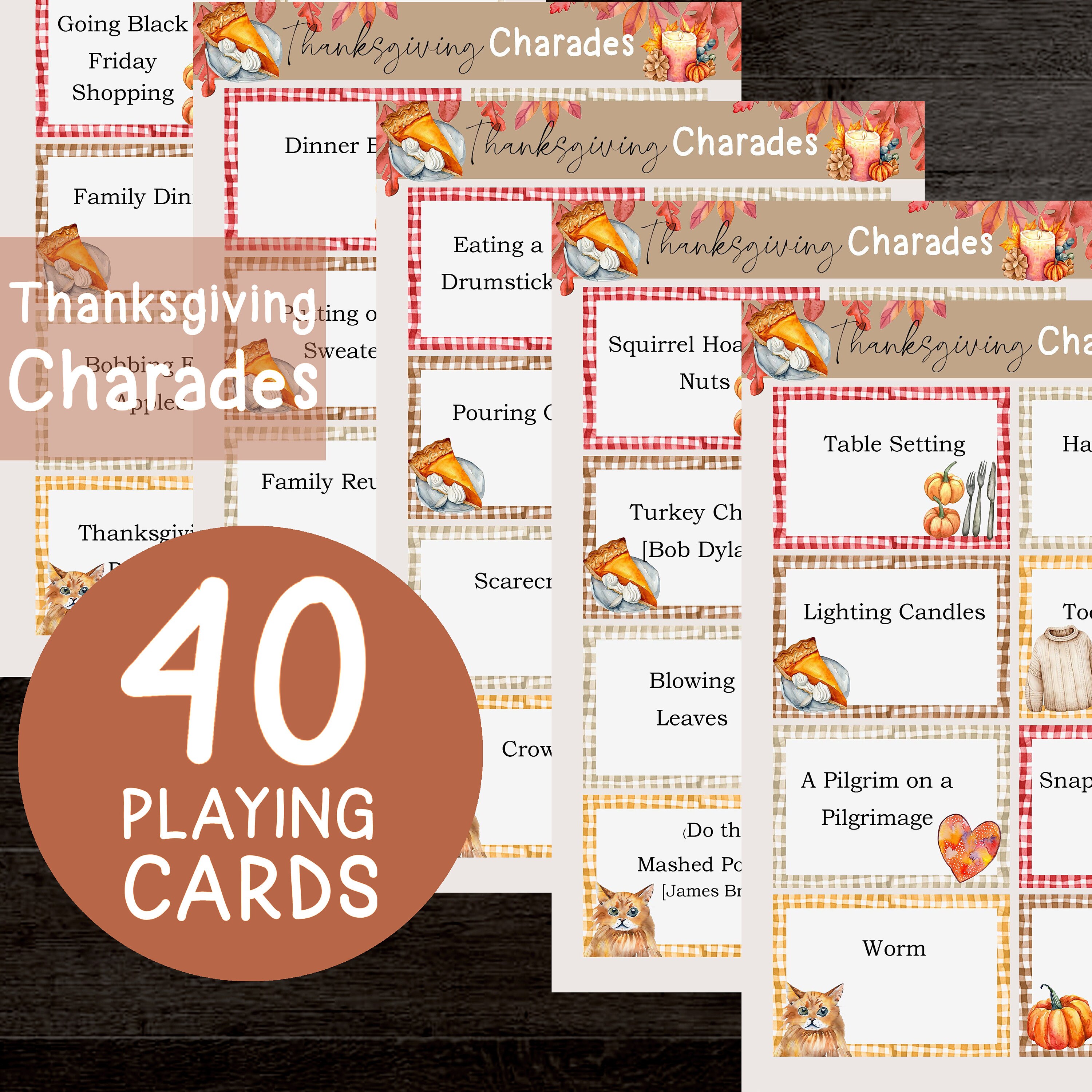 Thanksgiving 8 Games Bundle Thanksgiving Party Games Thanksgiving ...