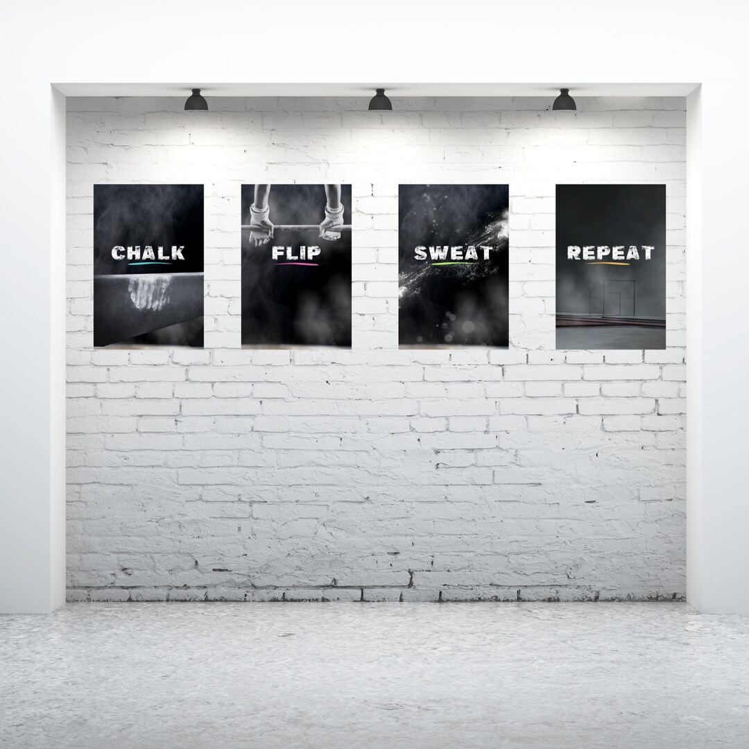 Great Gymnastics, Wall Art, Digital Download, Prints, Wall Set, Decor ...