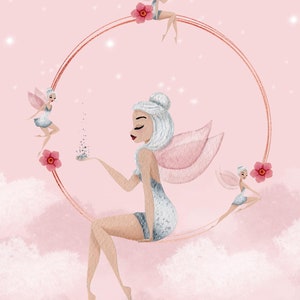 Cloud Fairies, Wall Art, Digital Download, Prints, Wall Set, Decor ...