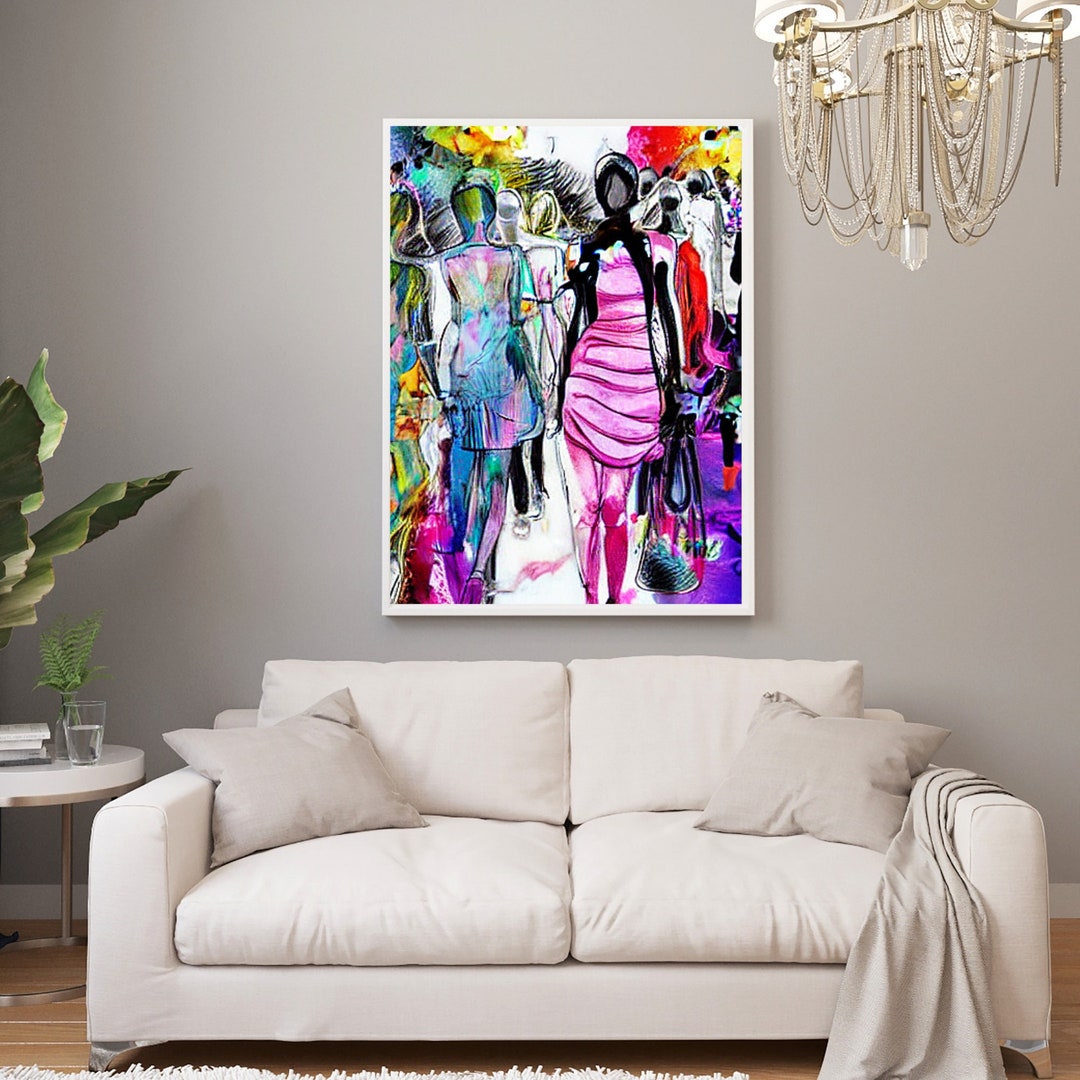 Runway, Wall Art, Digital Download, Prints, Wall Set, Decor, Rainbow ...