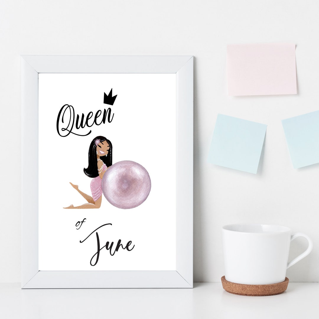 Birthstone Queens June, Wall Art, Digital Download, Prints, Wall Set ...