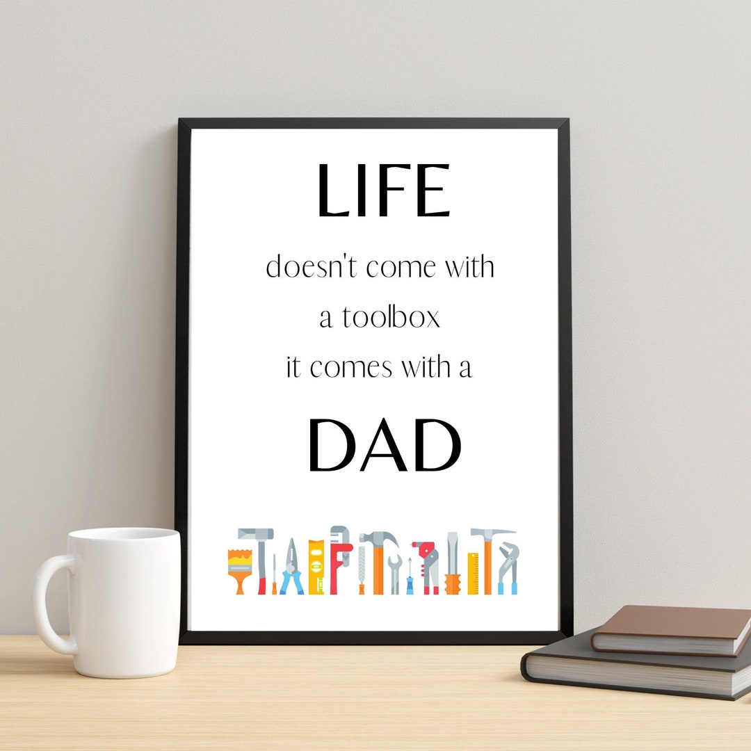 Toolbox Dad, Wall Art, Digital Download, Prints, Wall Set, Decor ...