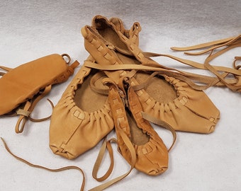 Viking Shoes Medieval Leather Slippers Turnshoes Handmade - Etsy