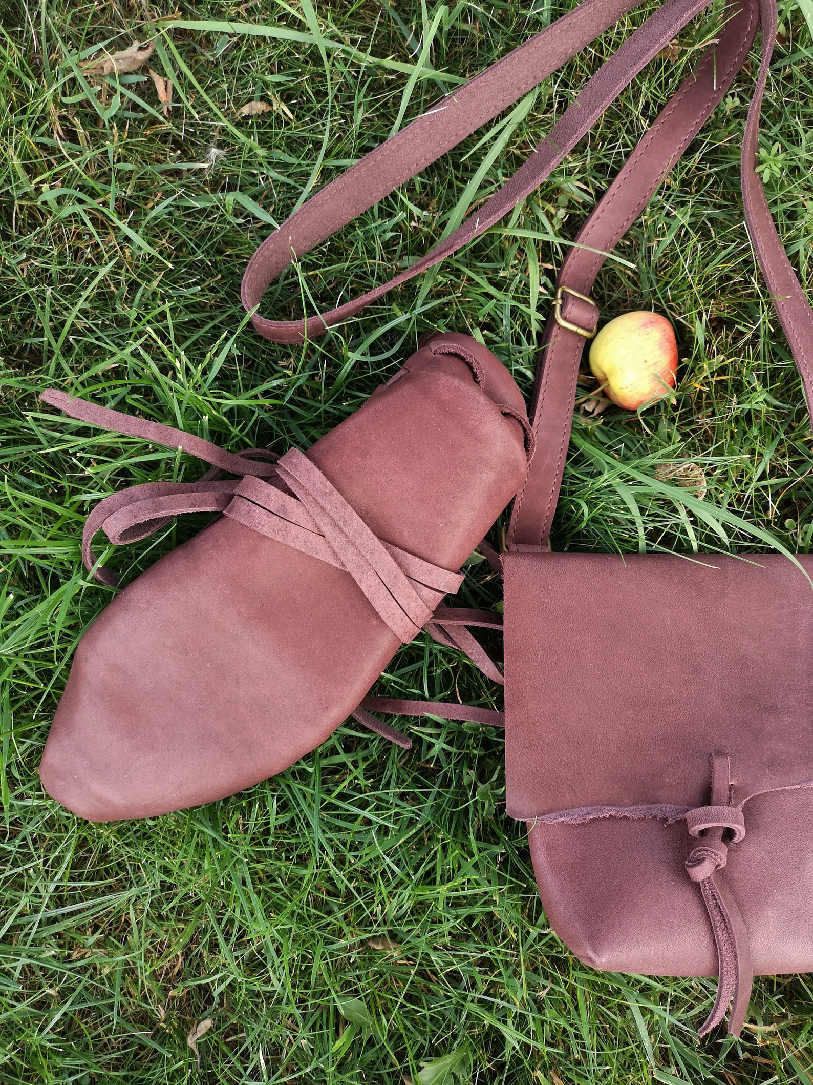 Dark Brown Renaissance Shoes Medieval Leather Pastalas - Etsy