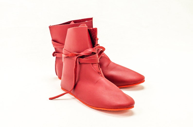 Colorful Medieval Shoes, Renaissance Boots, Damen Schuhe, Viking ...