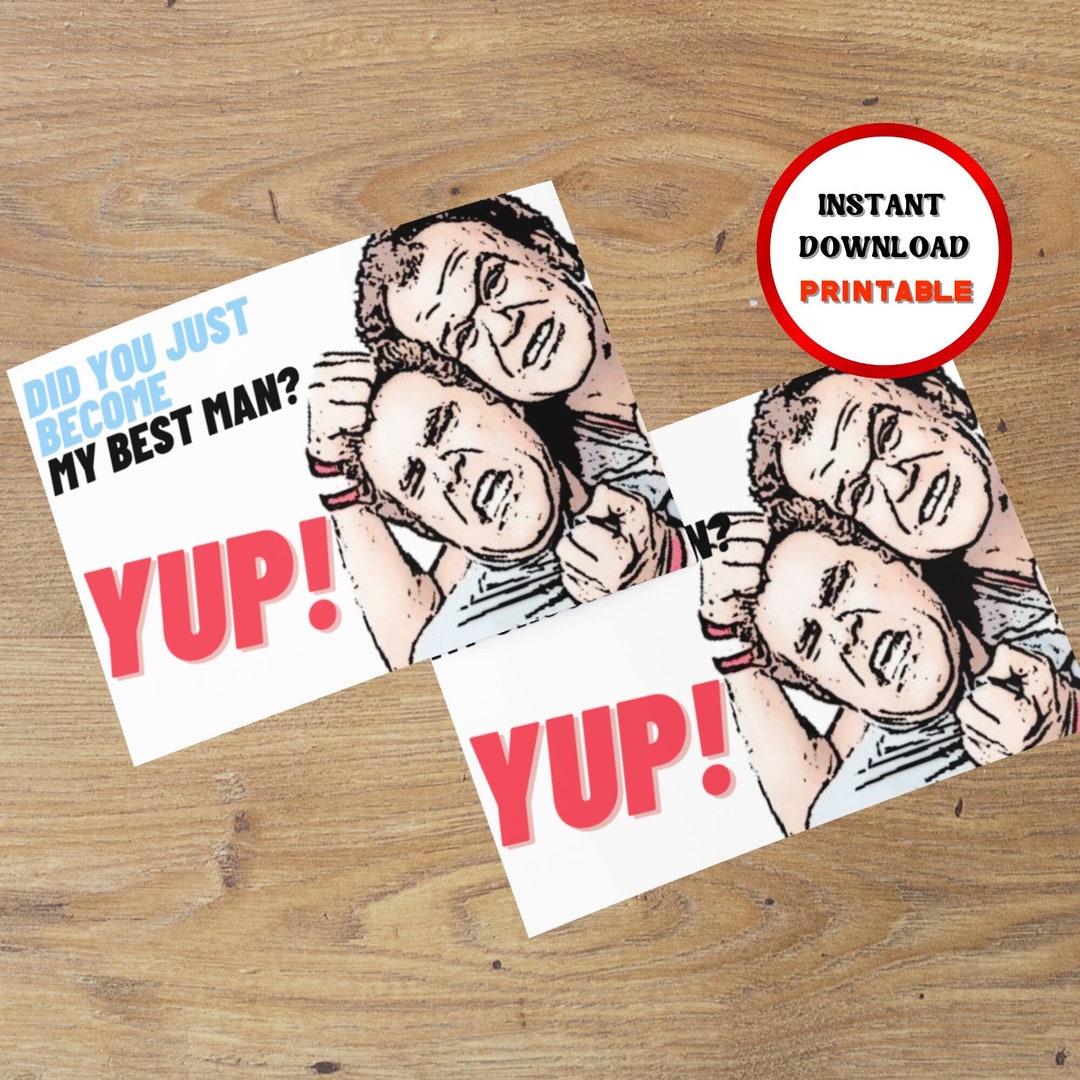 Funny Proposal Card, Step Brothers Card, Best Man Proposal, Groomsmen ...