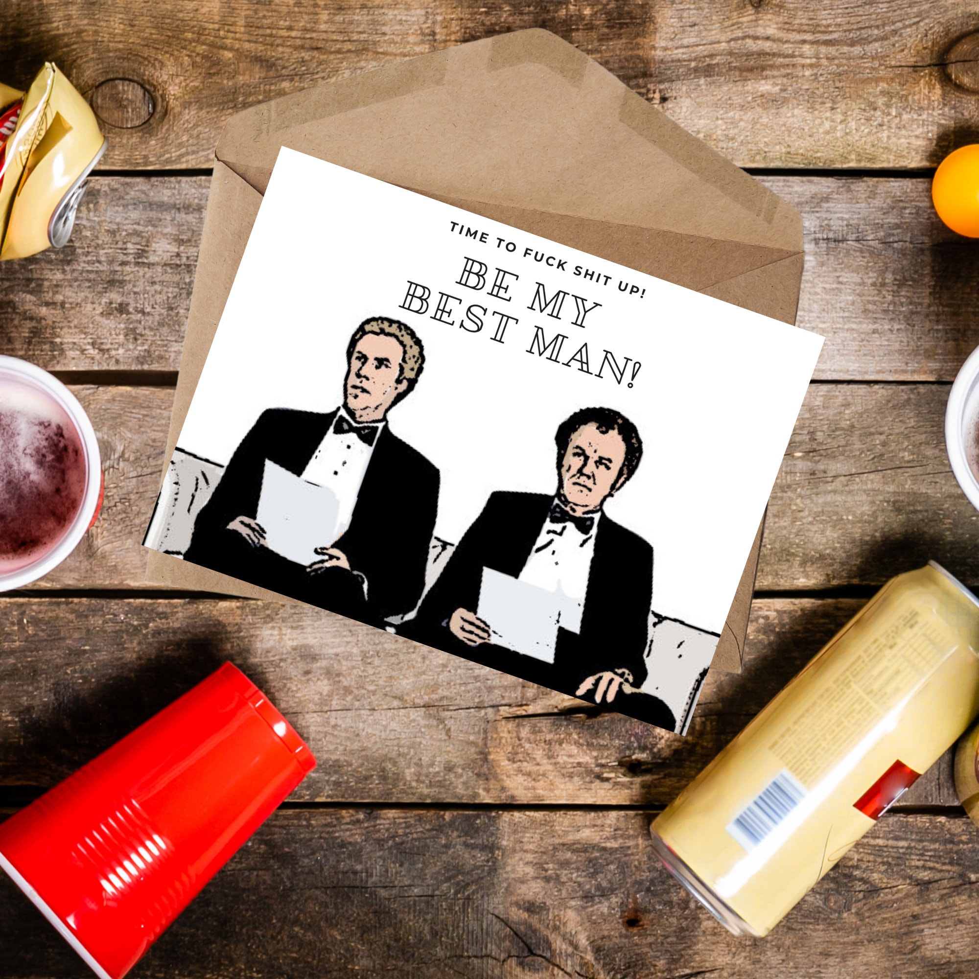 Funny Proposal Card, Step Brothers Card, Best Man Proposal, Groomsmen ...