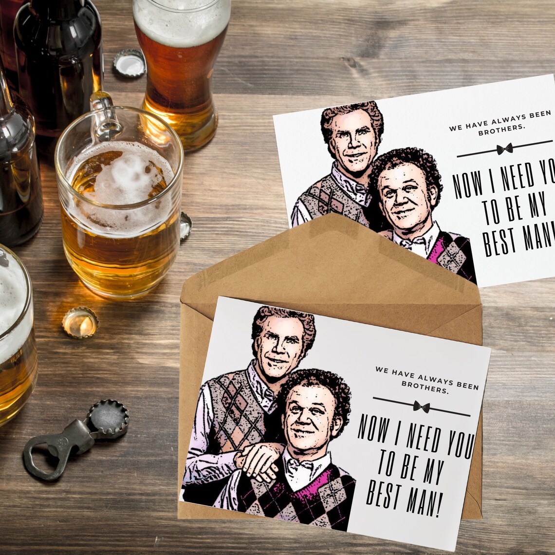 Step Brothers Card, Best Man Proposal Card, Funny Best Man Card ...