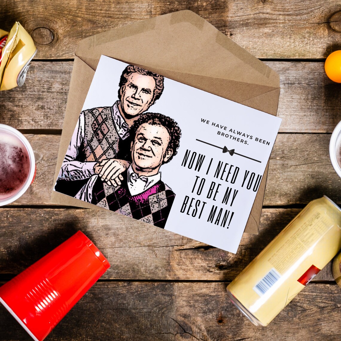 Step Brothers Card, Best Man Proposal Card, Funny Best Man Card ...