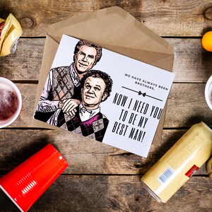 Step Brothers Card, Best Man Proposal Card, Funny Best Man Card ...