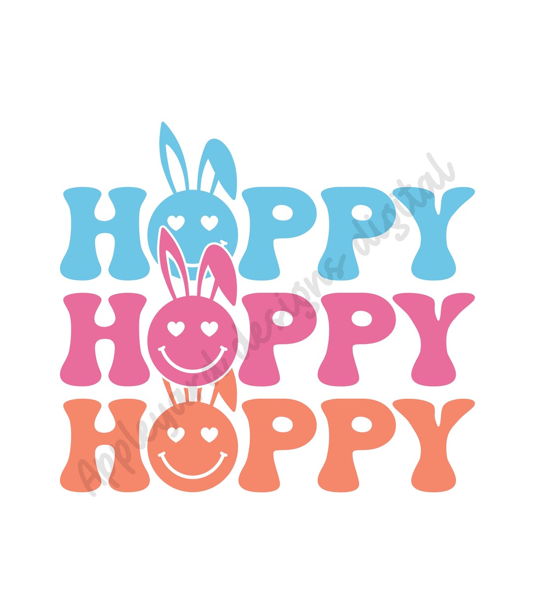 Retro Easter Quote Easter Png bunny Hoppy Sublimation Design Downloads ...