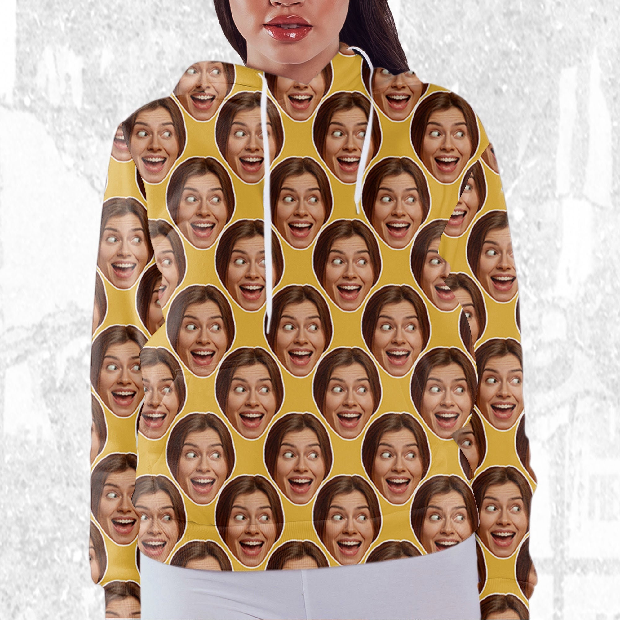 Custom Face HOODIE, Face All Over Print Photo Shirt 3D, Funny ...