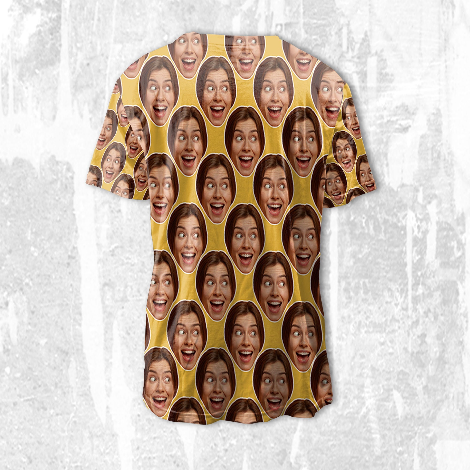 Custom Face T-SHIRT, Face All Over Print Photo Shirt 3D, Funny ...