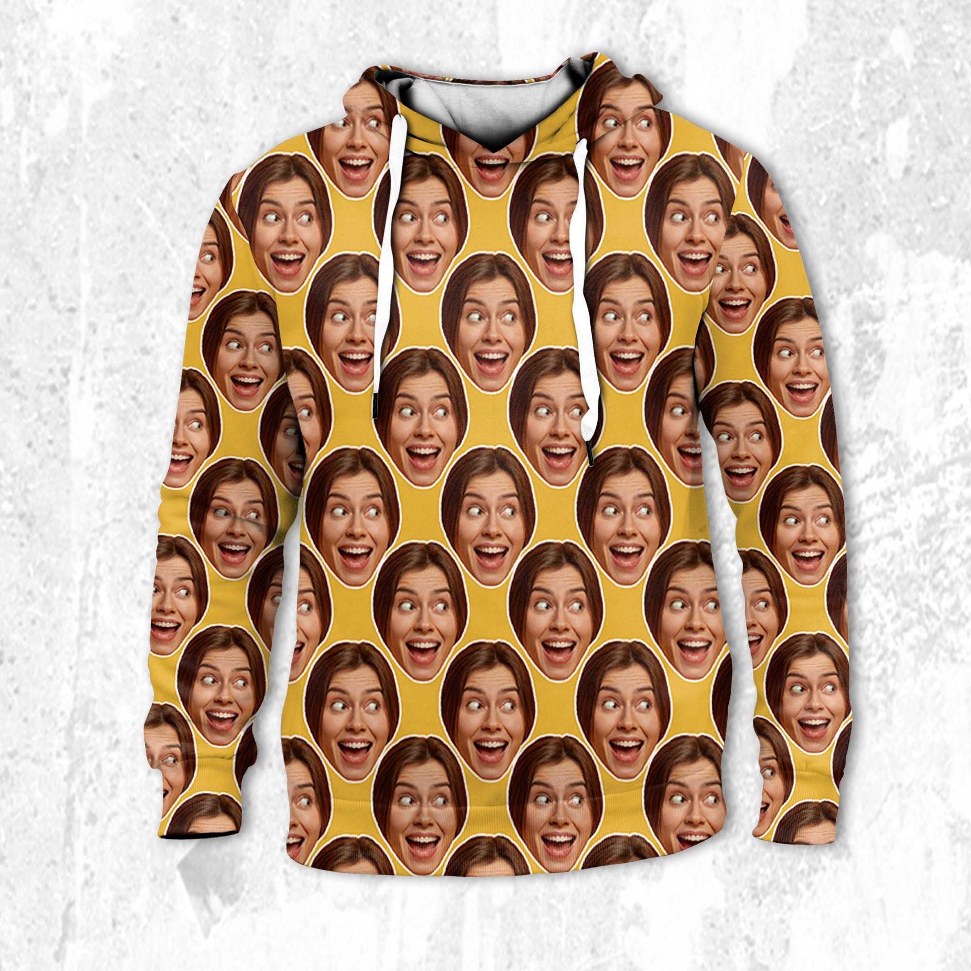 Custom Face HOODIE, Face All Over Print Photo Shirt 3D, Funny ...