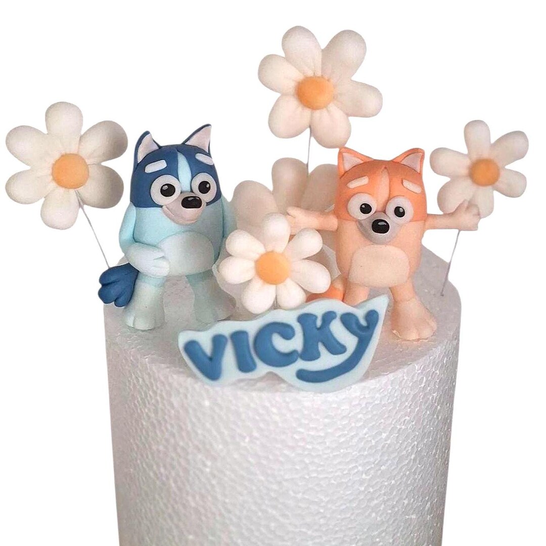 Sis Bluey Fondant Cake Topper - Etsy Australia