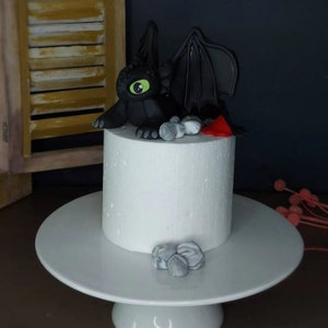 Toothless Fondant Cake Topper - Etsy Australia