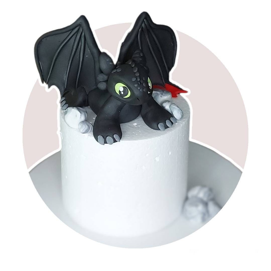 Toothless Fondant Cake Topper - Etsy