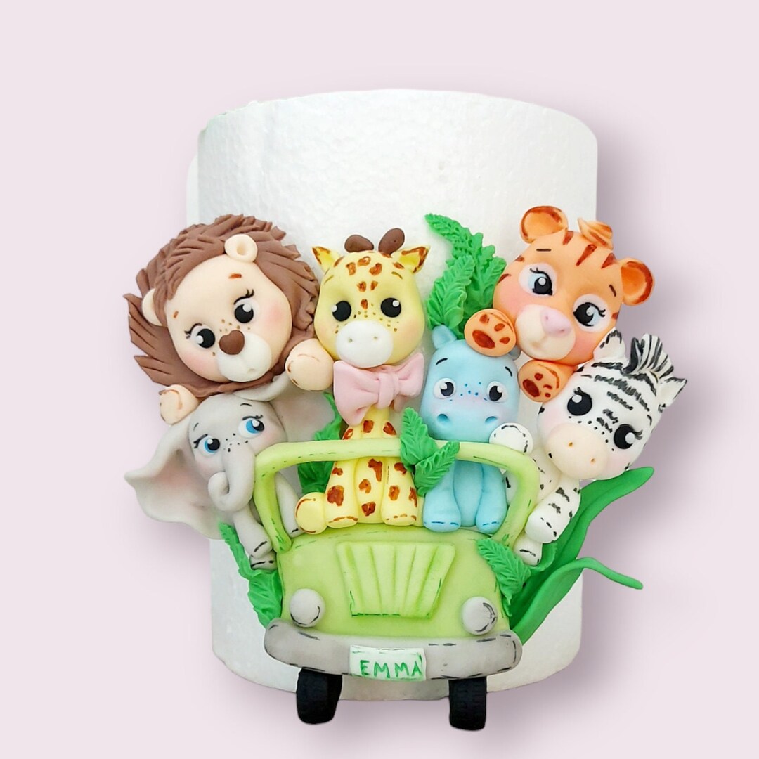 Jungle Animals Edible Cake Topper - Etsy