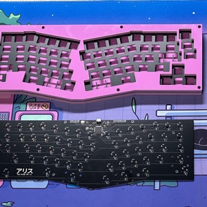 Purple Pastel Alice Keyboard Kit Arisu PCB - Etsy
