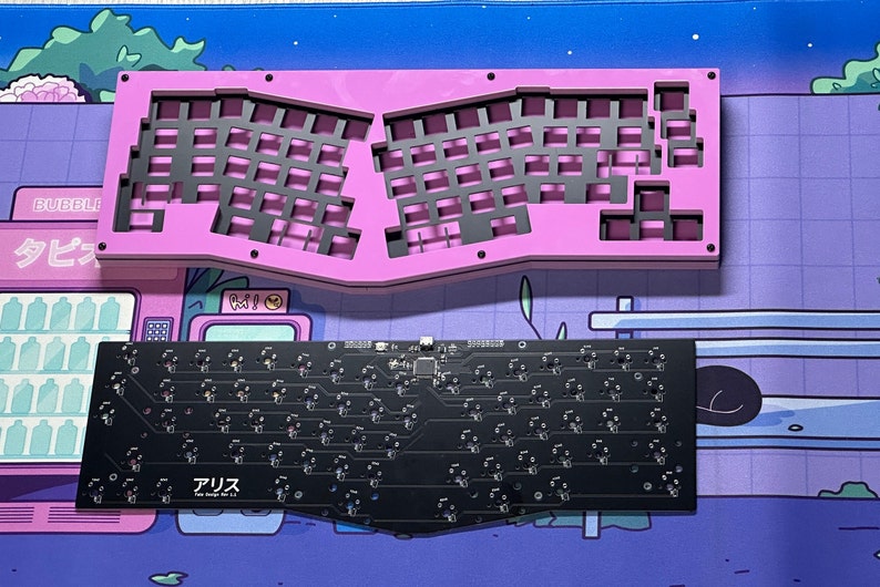 Purple Pastel Alice Keyboard Kit Arisu PCB - Etsy